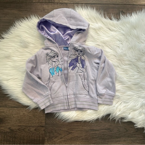 Frozen | Jackets & Coats | Frozen Anna And Elsa Purple Jacket | Poshmark